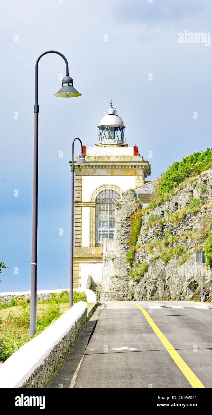 Port and town of Luarca in the Principality of Asturias, Spain, Europe ...