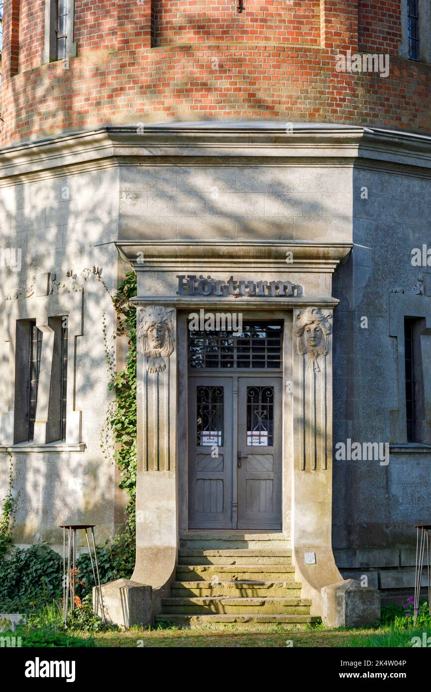 The Perleberg water tower is now the Hörturm (listening tower), a ...