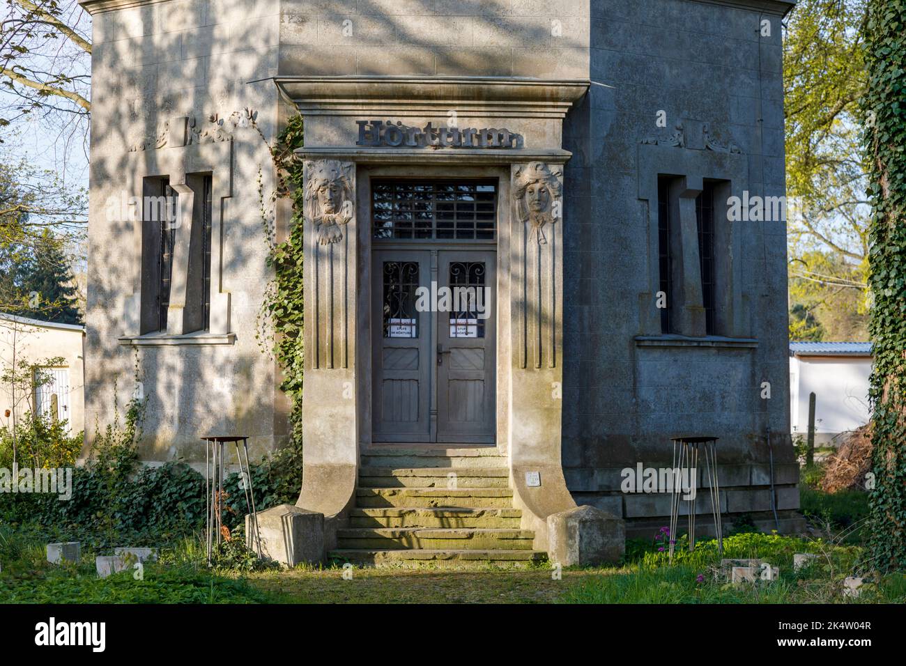 The Perleberg water tower is now the Hörturm (listening tower), a ...