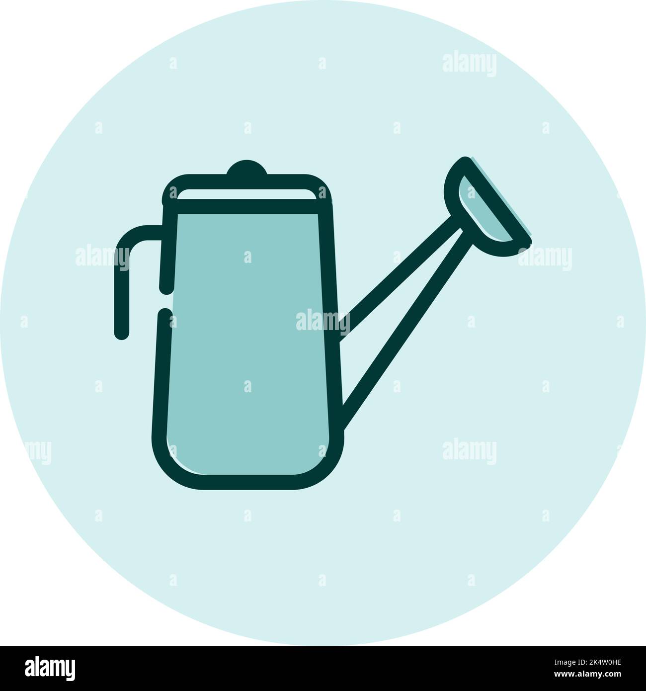 Farm water can, illustration, vector on a white background Stock Vector ...