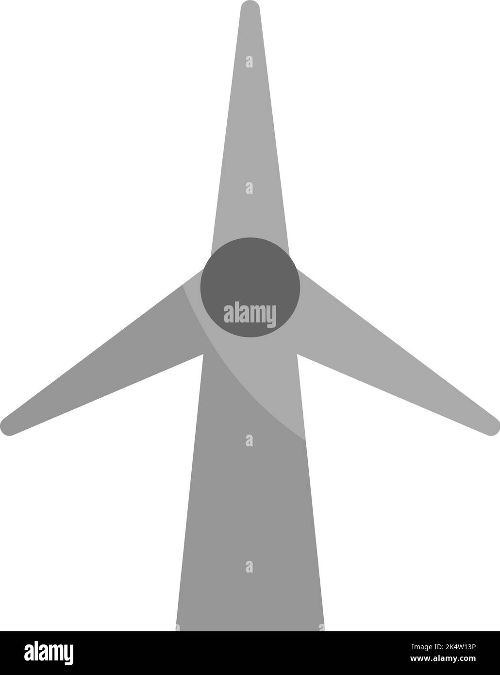 Wind energy, illustration, vector on a white background Stock Vector ...