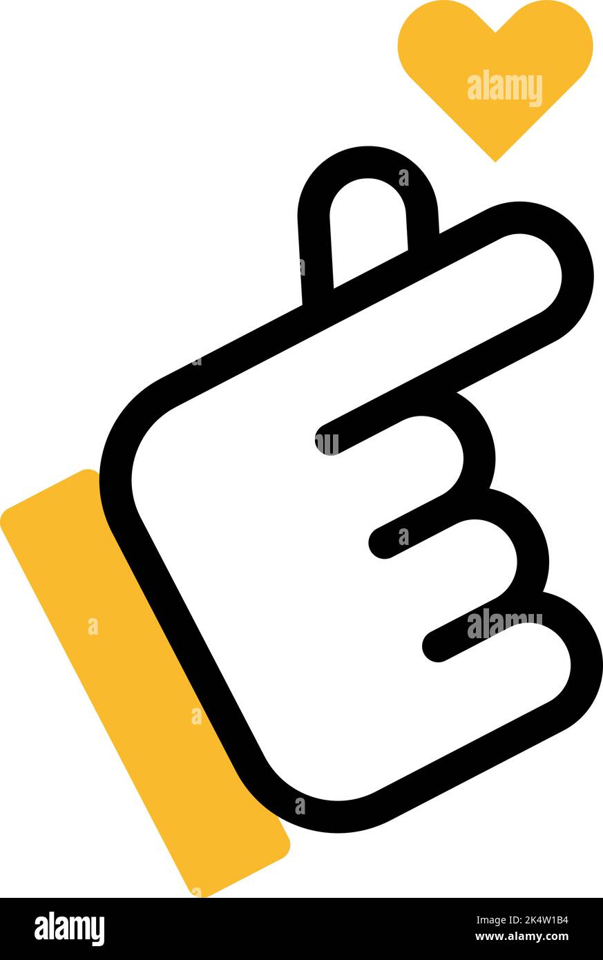 Doodle heart symbol hand hi-res stock photography and images - Alamy