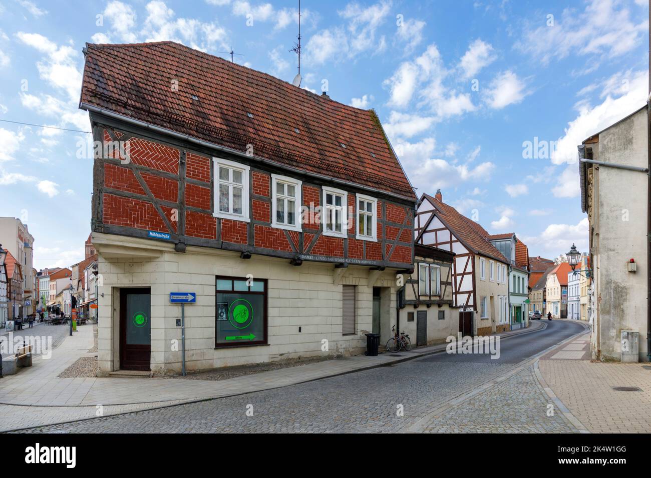 Medieval town center of Perleberg Stock Photo - Alamy