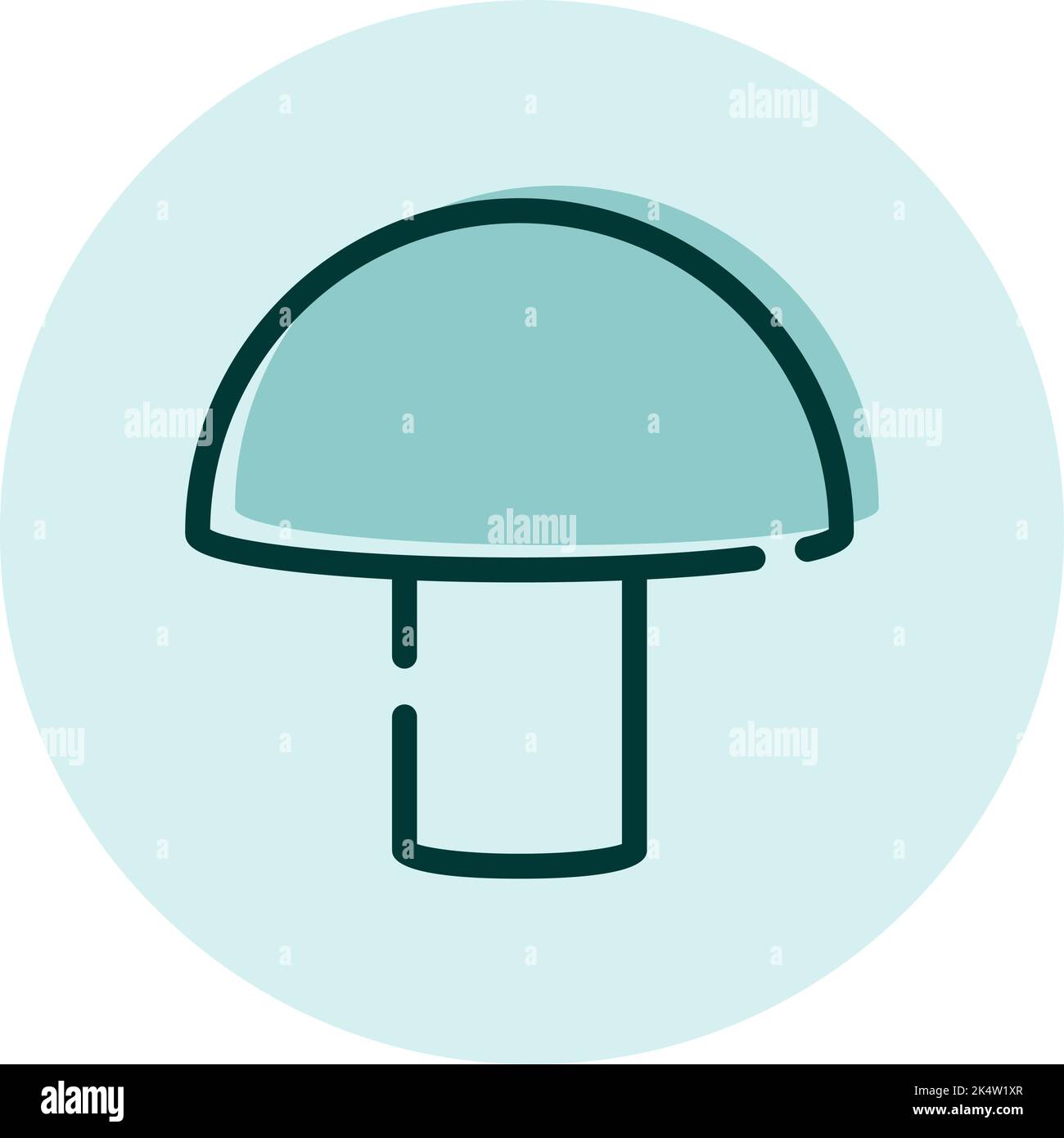 Fresh mushroom, illustration, vector on a white background Stock Vector ...