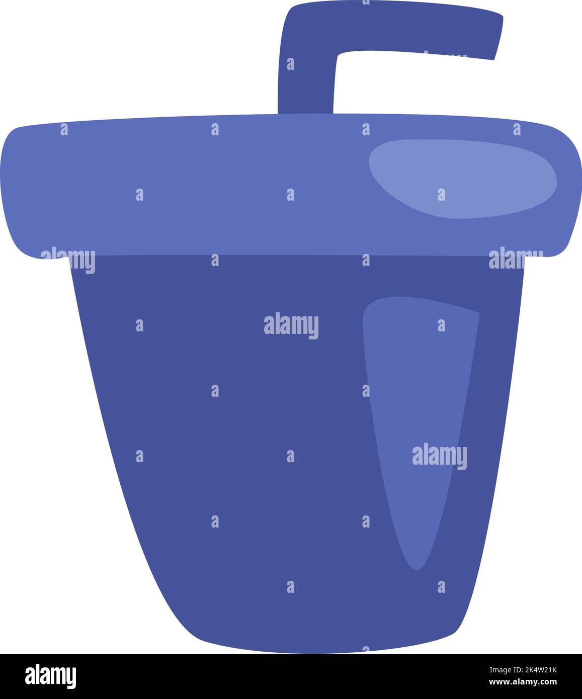 Blue juice, illustration, vector on a white background Stock Vector ...