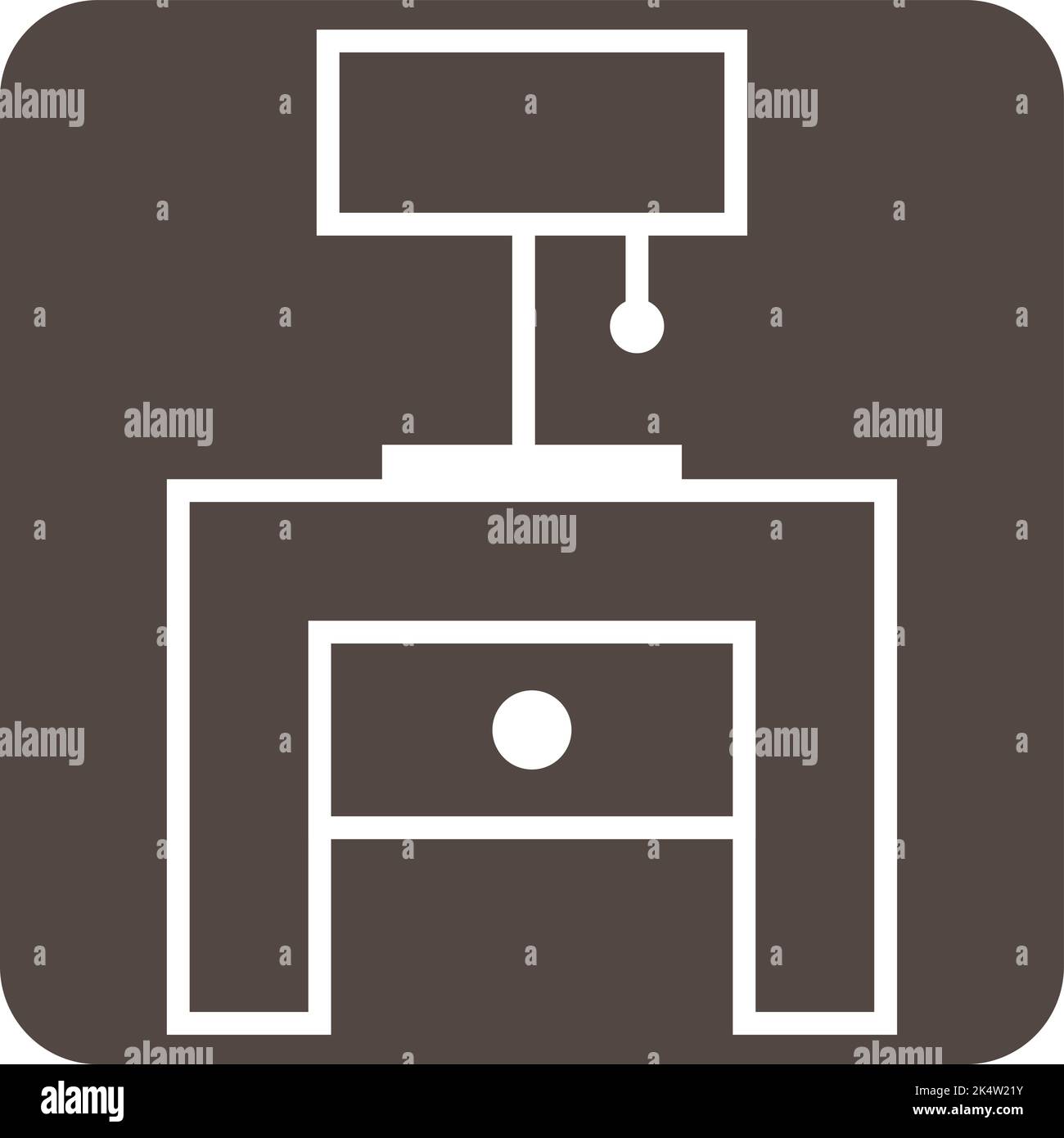 Light stand, illustration, vector on a white background Stock Vector ...