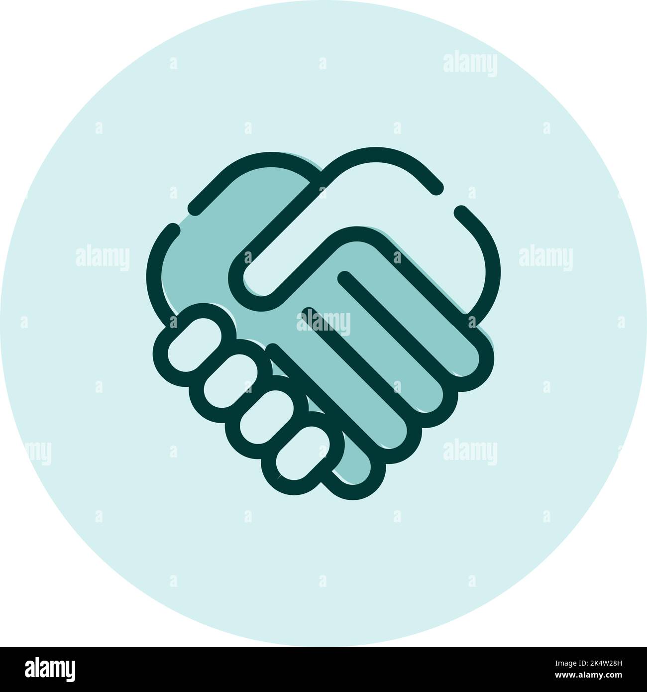 Donation and charity agreement, illustration, vector on a white ...