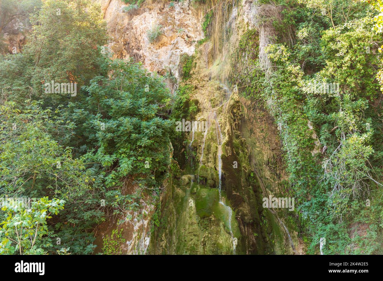 Arial view of a waterfall in a tropical forest Stock Photo - Alamy