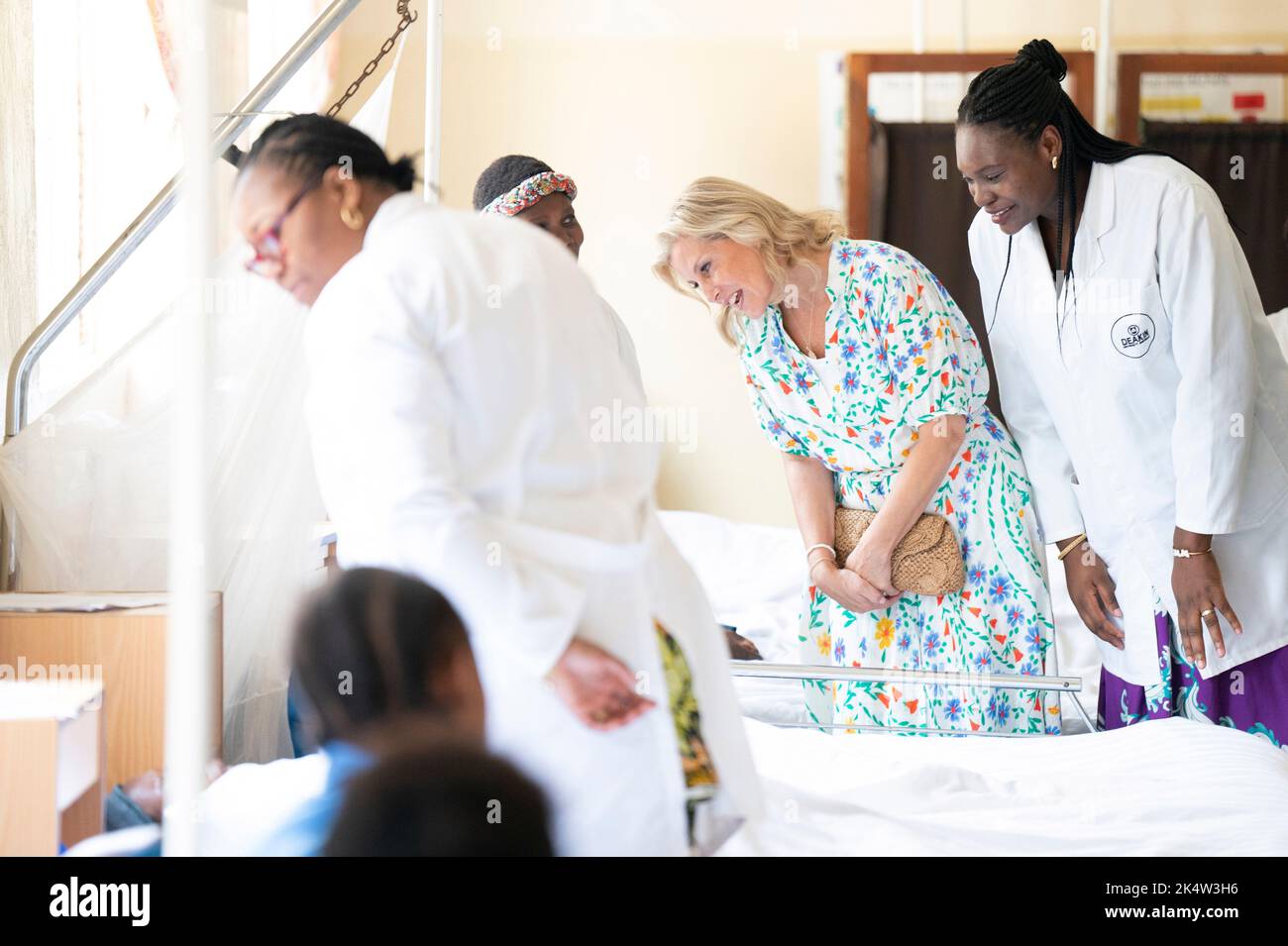 The Countess of Wessex meeting medical staff and survivors on a post-op ...