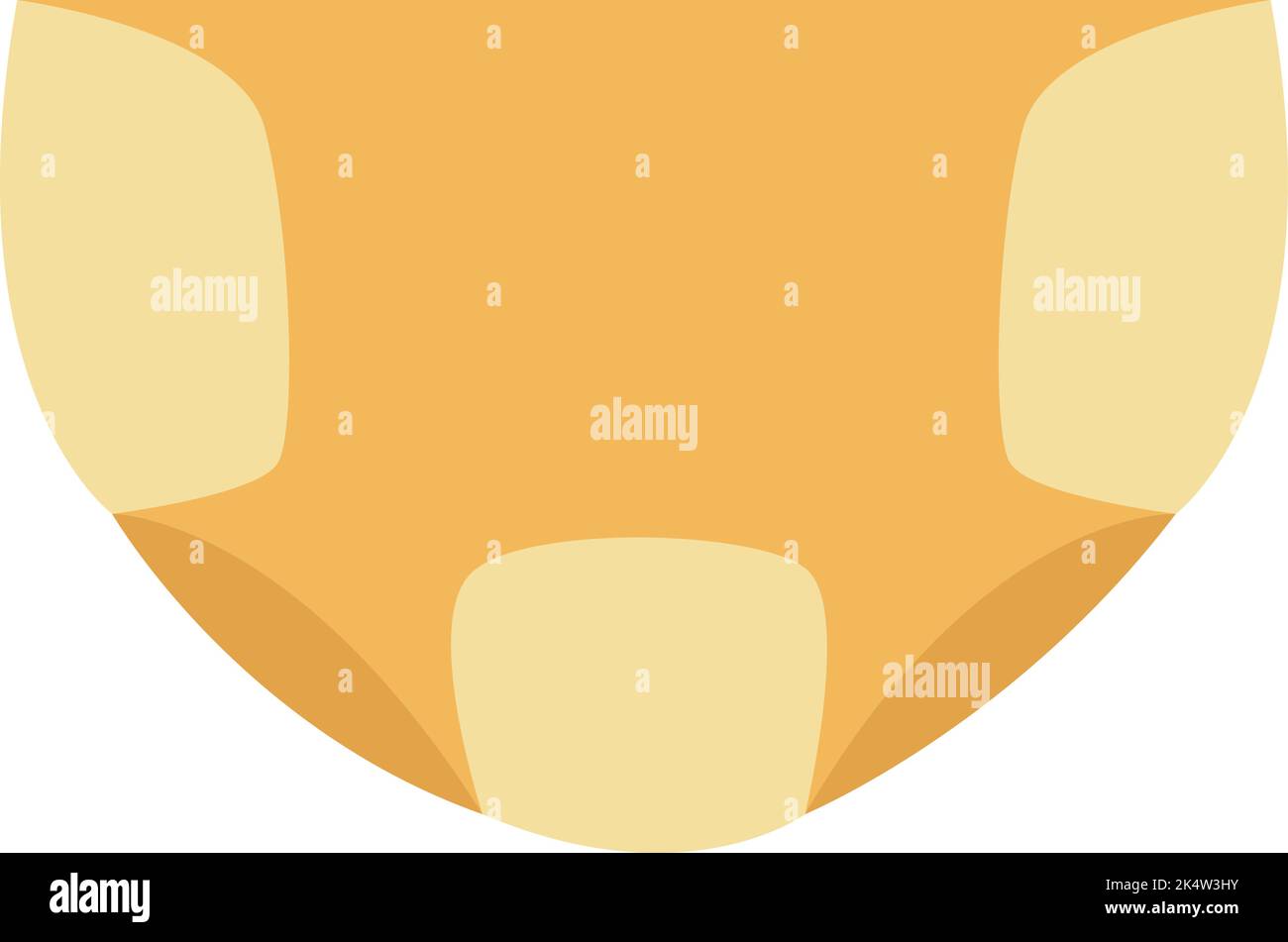 Kindergarten diaper, illustration, vector on a white background Stock ...