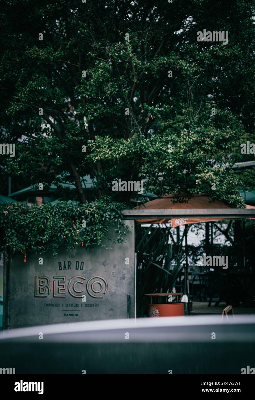 A vertical view of the Beco restaurant in Sao Paulo, Brazil Stock Photo ...