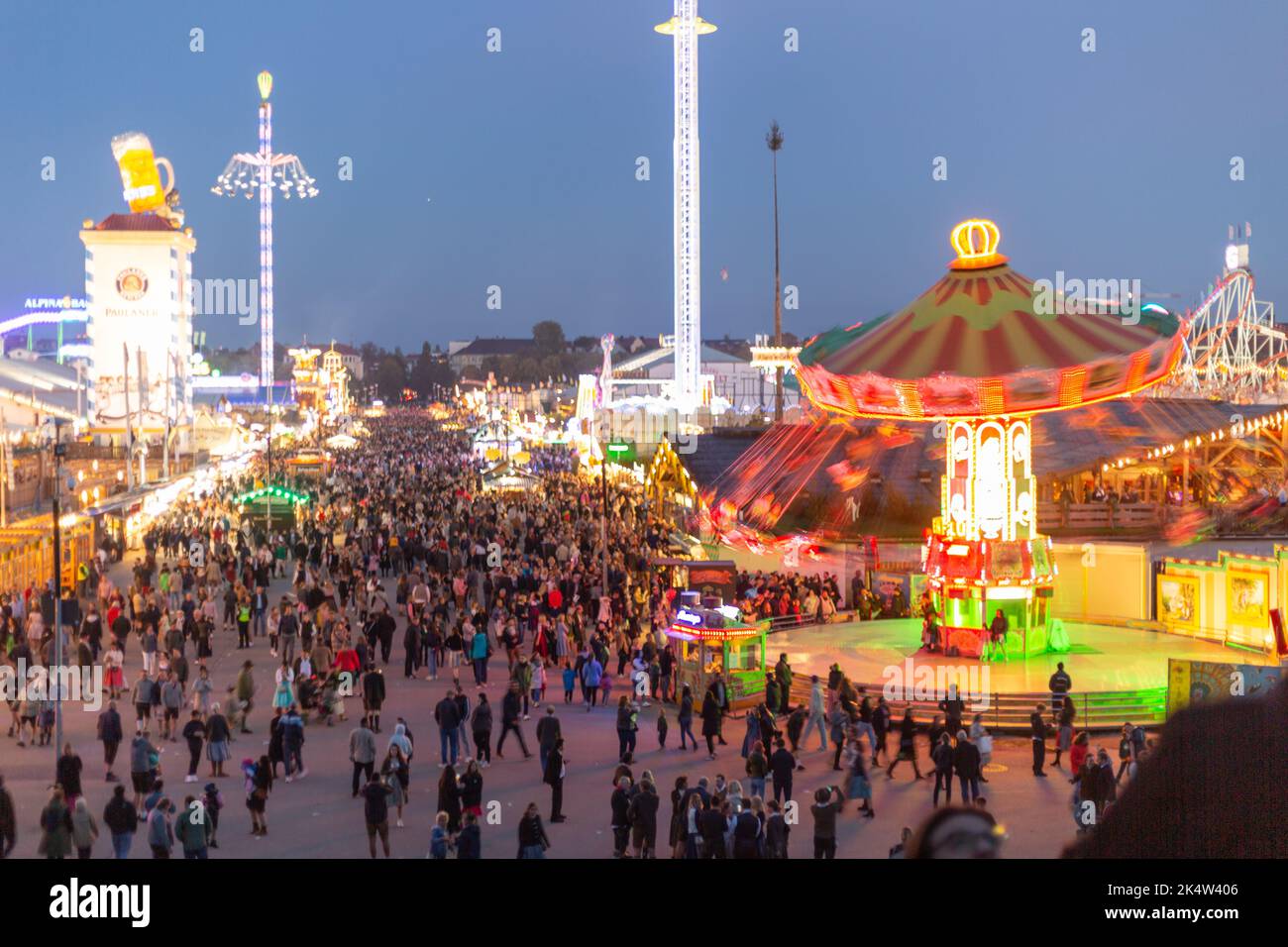Hundreds of thousands visit the Oktoberfest 2022 on October 3rd, 2022 ...