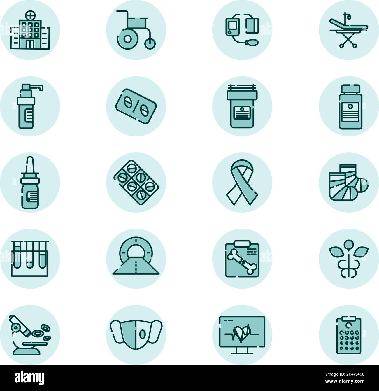 Health treatment, illustration, vector on a white background Stock ...