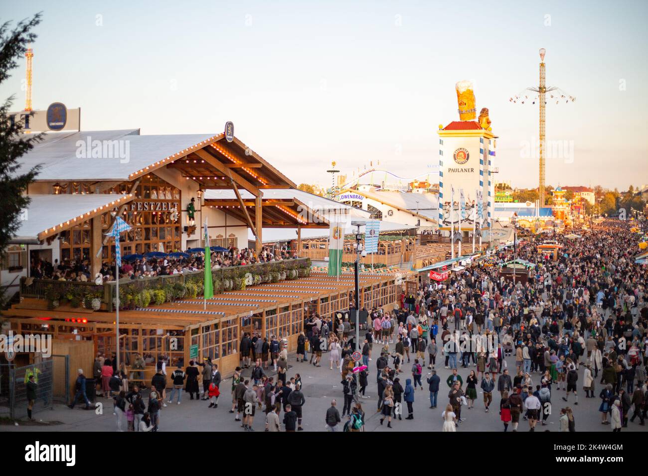 Hundreds of thousands visit the Oktoberfest 2022 on October 3rd, 2022 ...