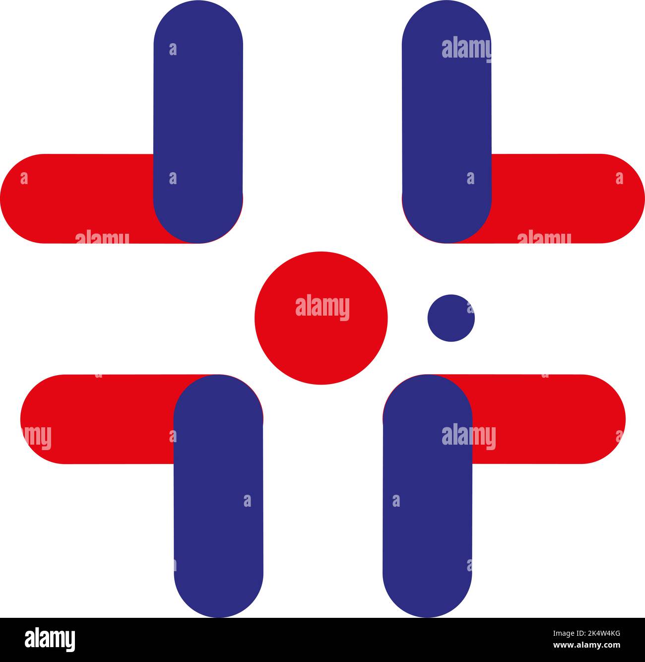 Lined square logo, illustration, vector on a white background Stock ...