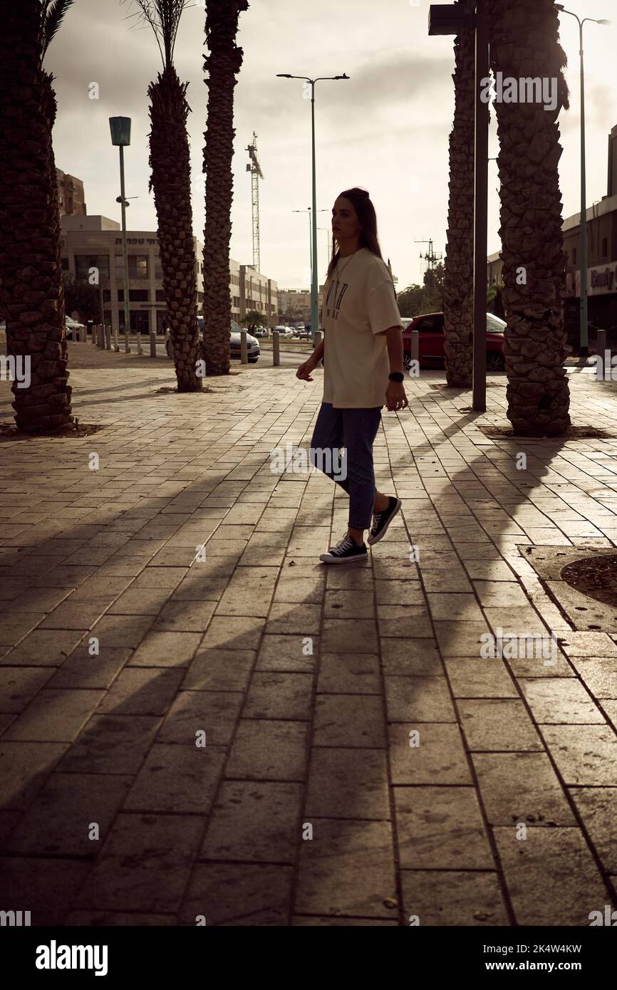 woman on the street Stock Photo - Alamy