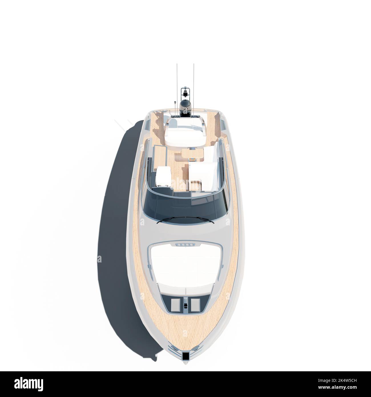 A 3D rendering of white catamaran ship isolated on white background ...