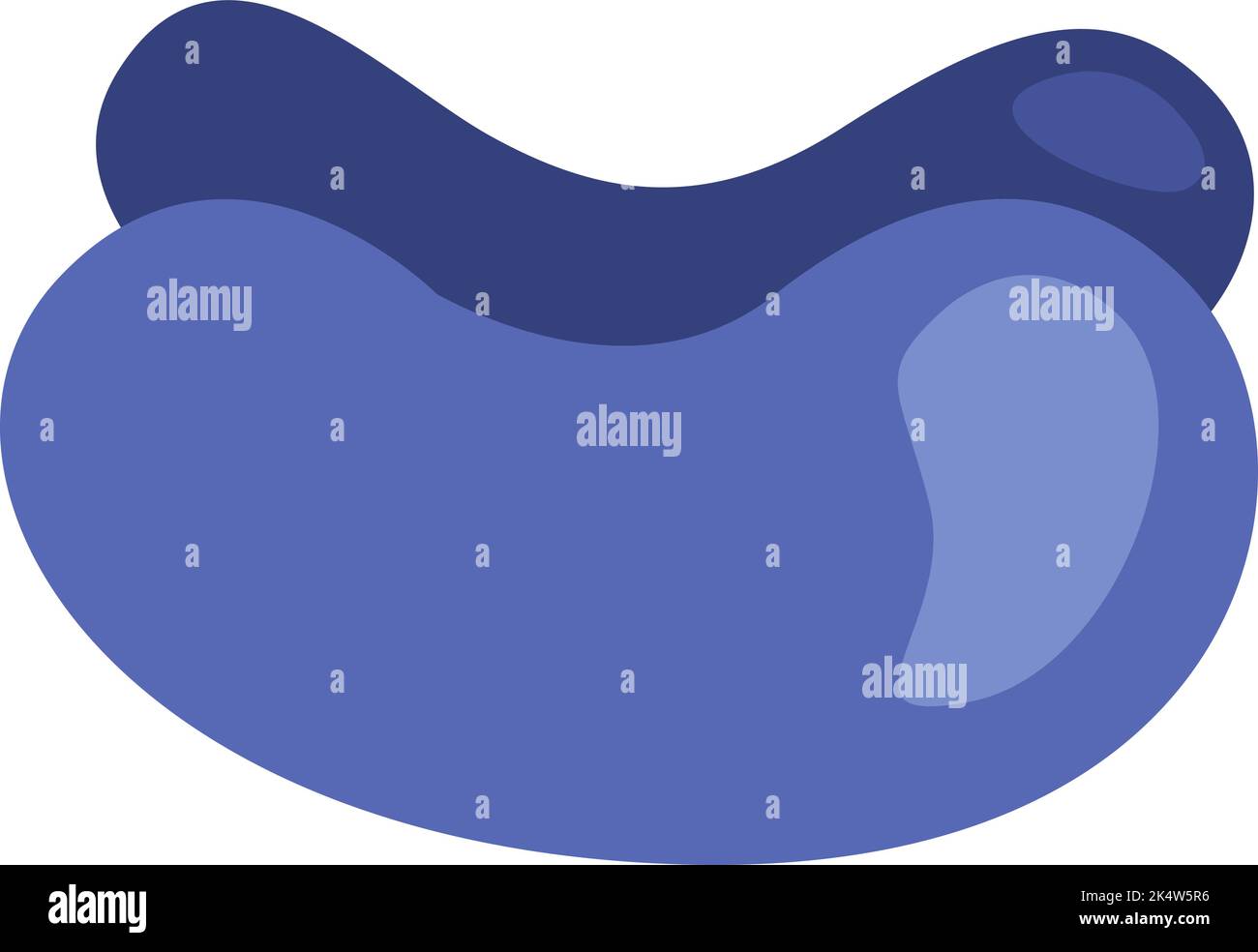 Blue hotdog, illustration, vector on a white background Stock Vector ...