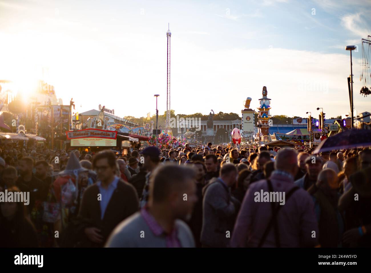 Hundreds of thousands visit the Oktoberfest 2022 on October 3rd, 2022 ...