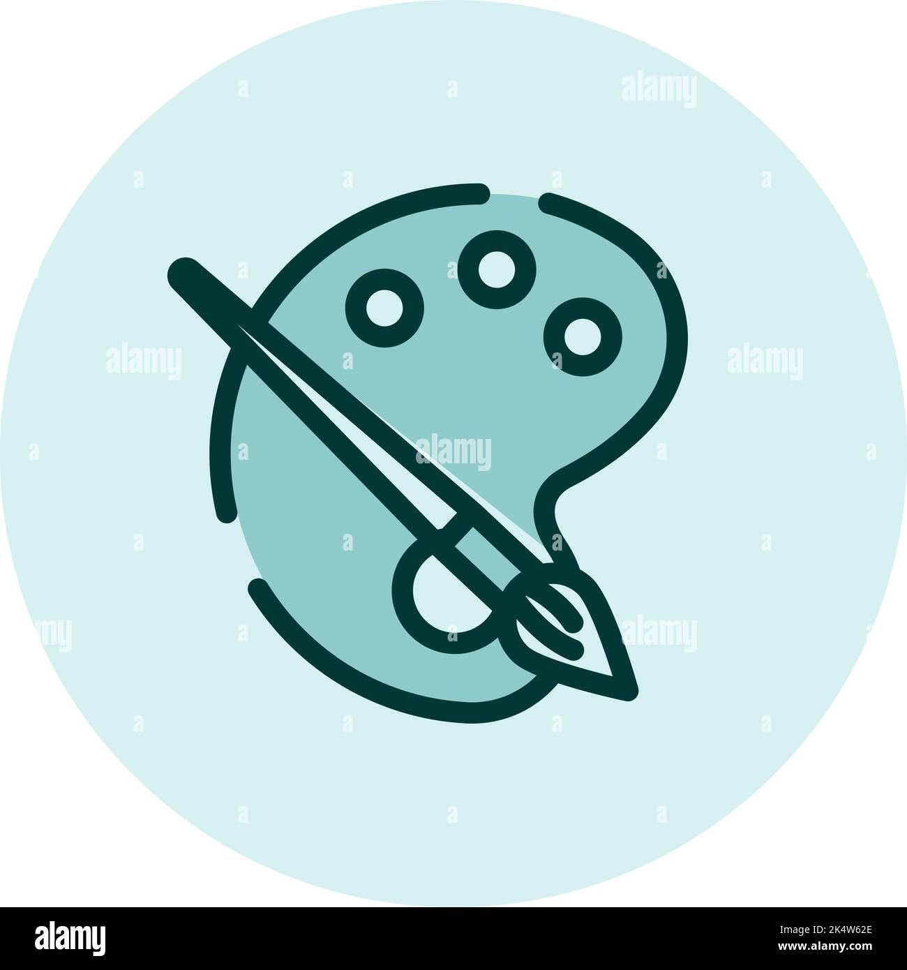 Art hobby, illustration, vector on a white background Stock Vector ...