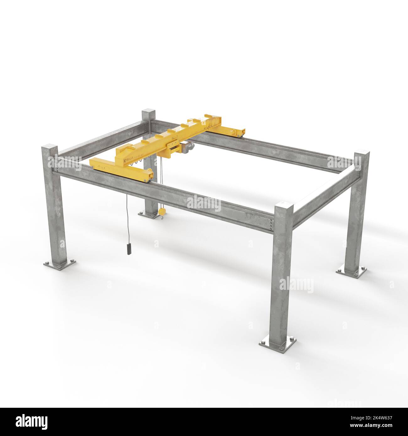 A stand for external air conditioner unit isolated on white Stock Photo ...