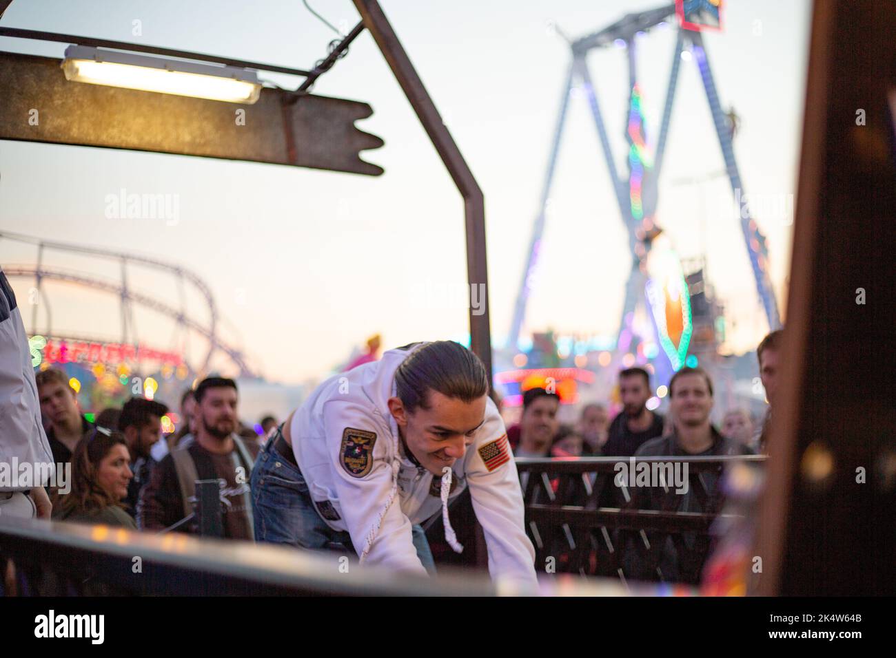 High Striker. Hundreds of thousands visit the Oktoberfest 2022 on ...
