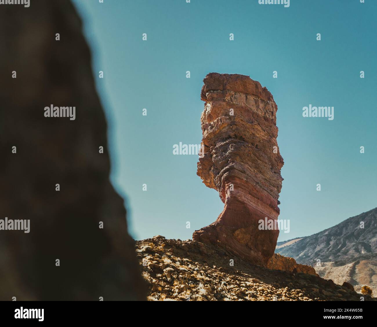 The Finger of God rock formation, Roque Cinchado, Teide National Park ...