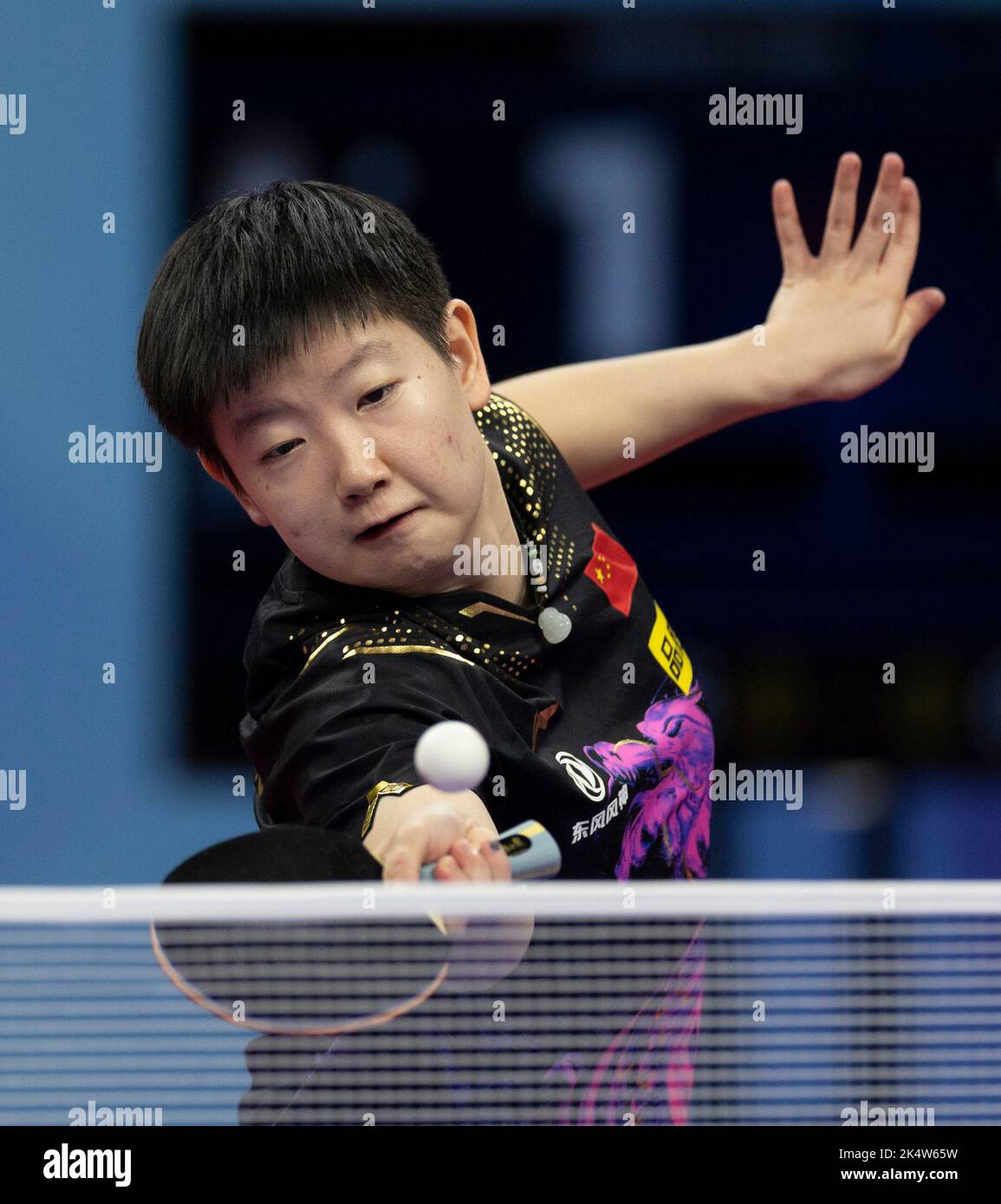 CHENGDU, CHINA - OCTOBER 4, 2022 - Sun Yingsha of the China competes ...