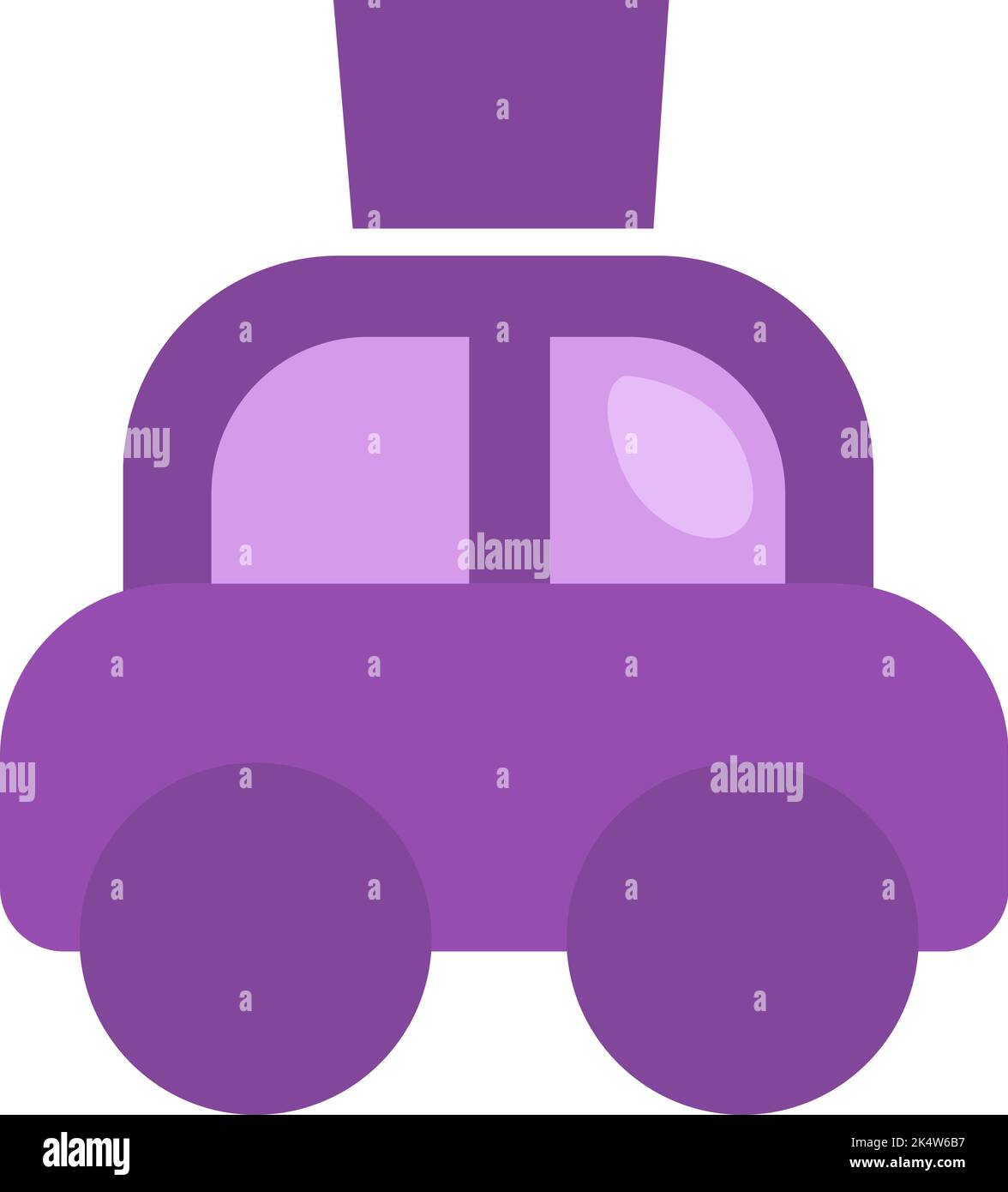 Logistics purple car, illustration, vector on a white background Stock ...