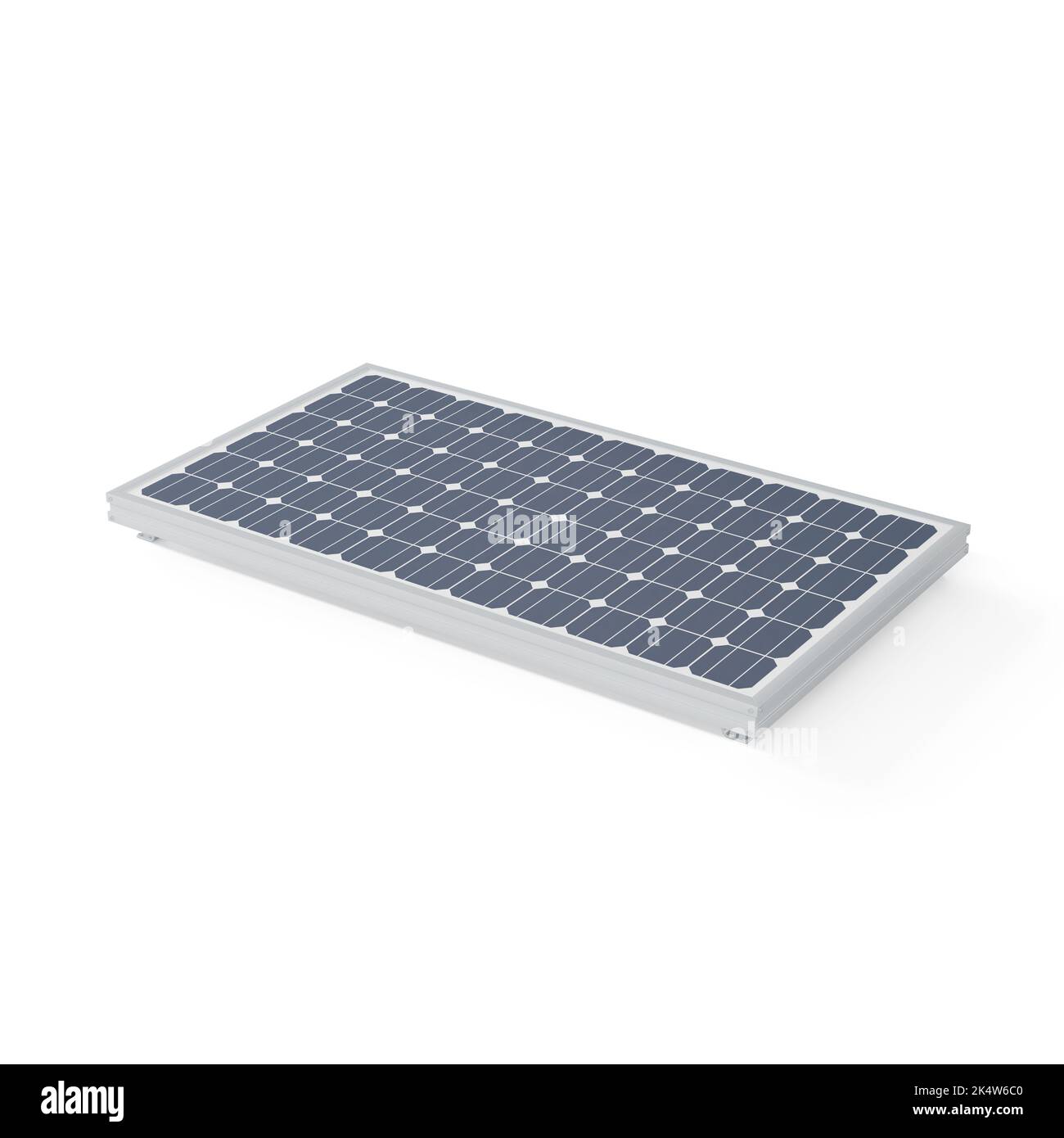 The computer-generated 3d realistic solar panel isolated on a vertical ...
