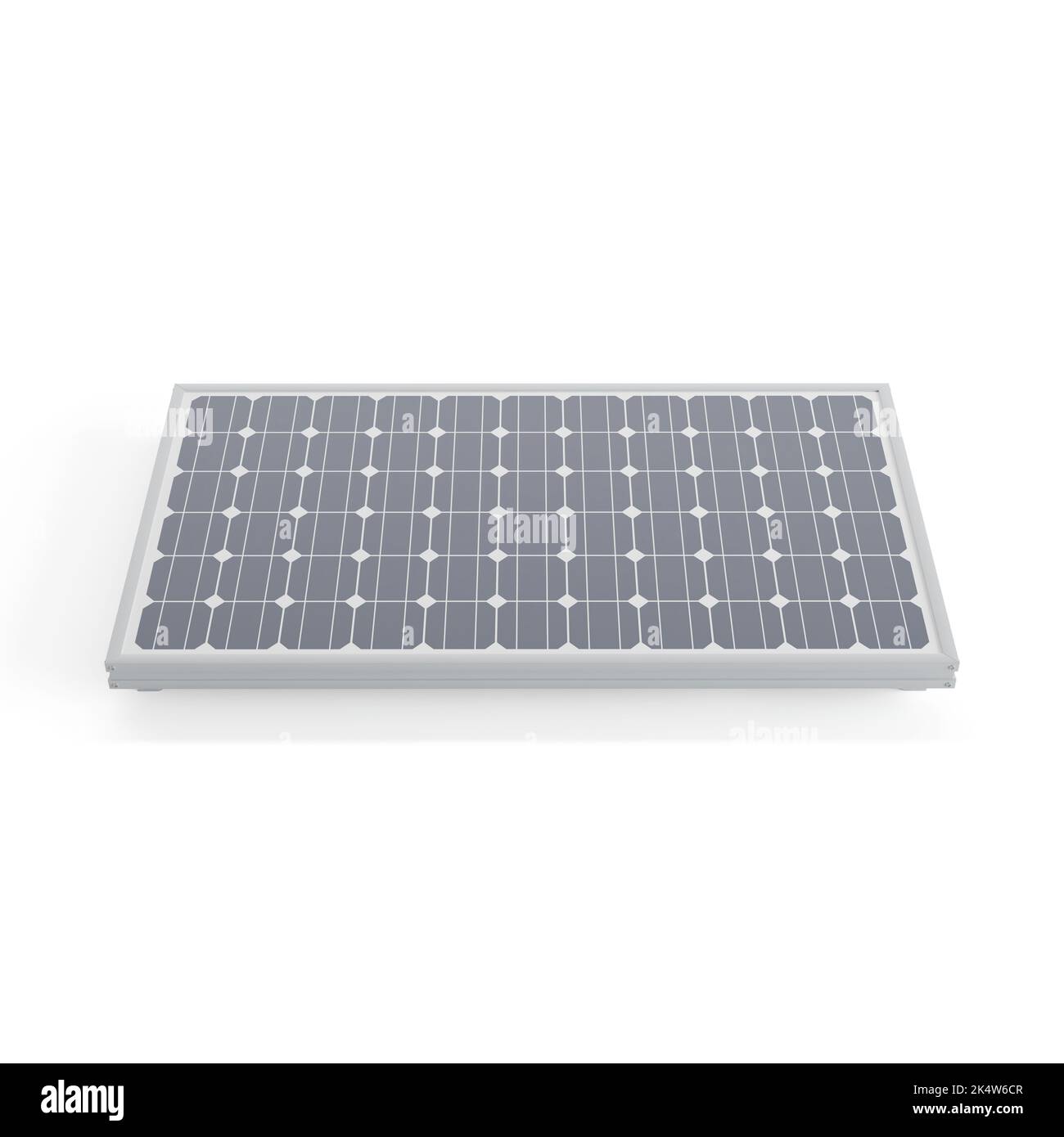 The computer-generated 3d realistic solar panel isolated on a vertical ...