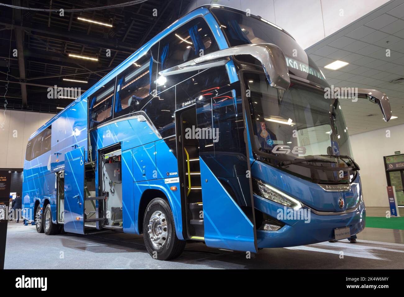 Marcopolo Paradiso G8 1600 LD Scania K400IB on display at the LAT.BUS ...