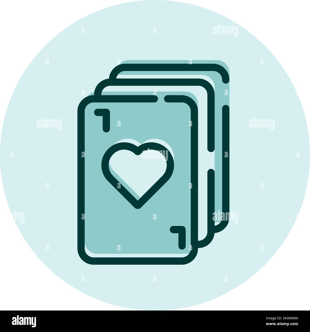 Play cards icon cartoon Stock Vector Images - Alamy