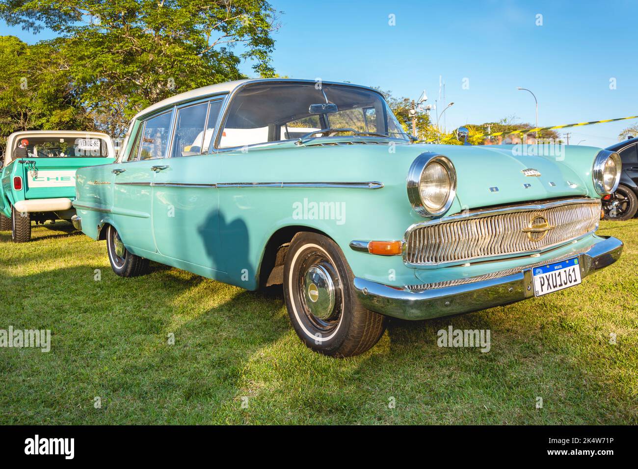 Vehicle Opel Rekord 1961 on display at vintage car show Stock Photo - Alamy