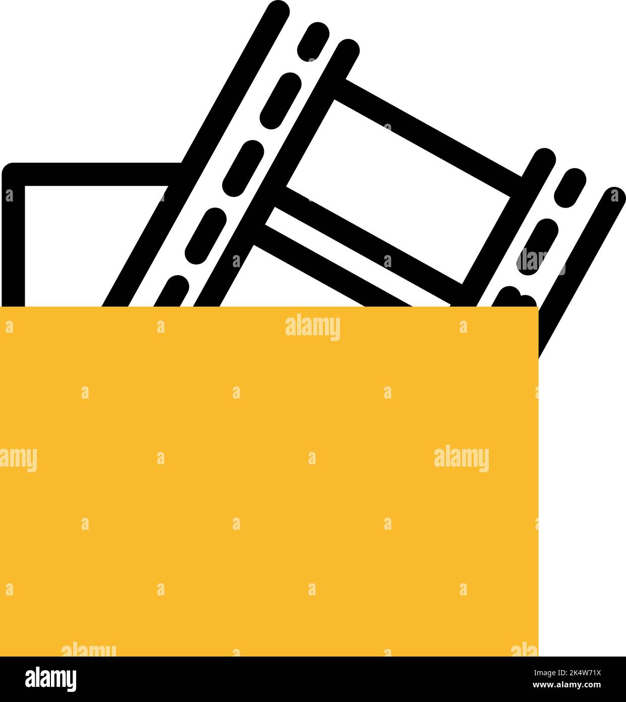 Network film folder, illustration, vector on a white background Stock ...