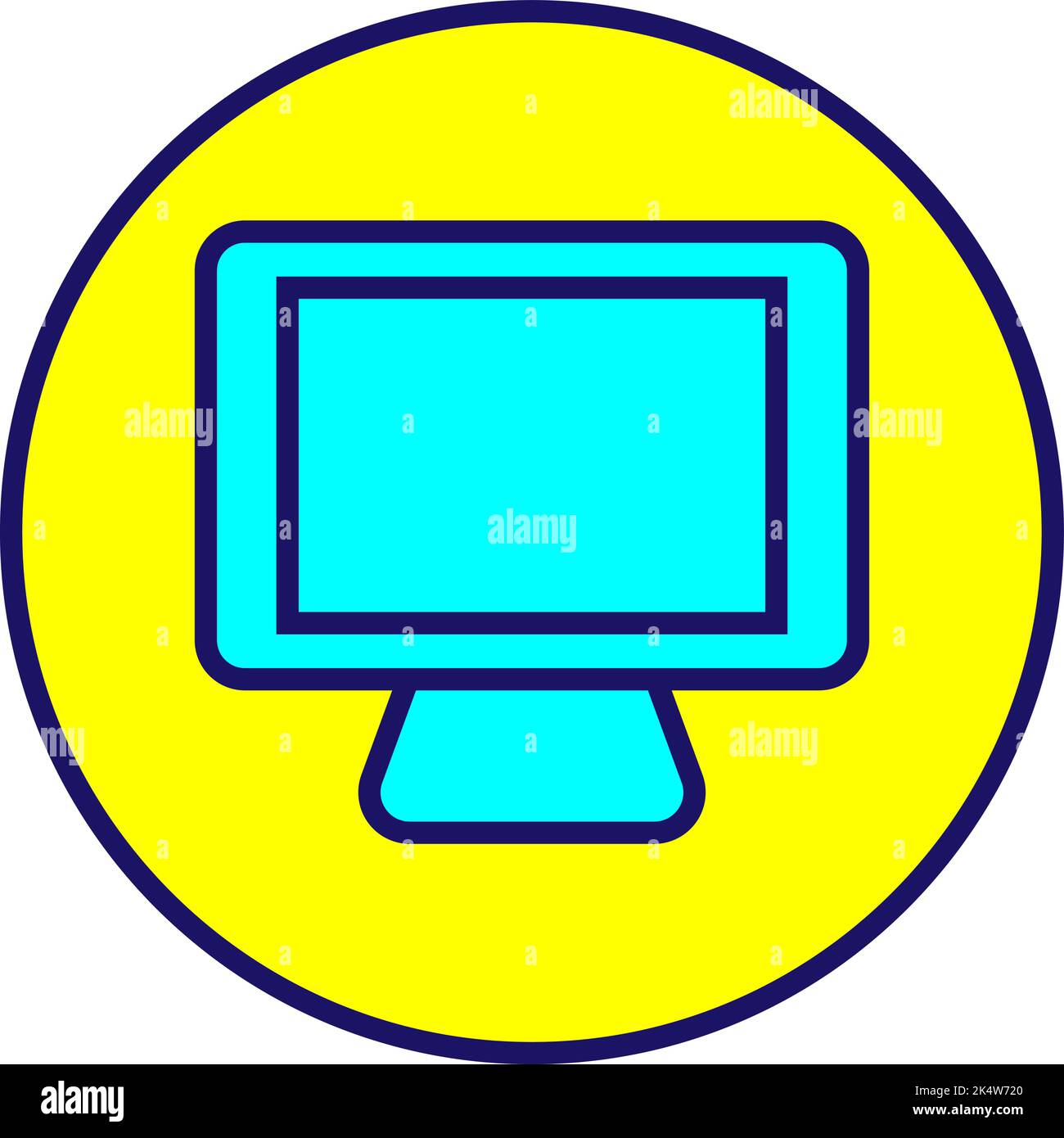 Vector illustration monitor icon hi-res stock photography and images ...