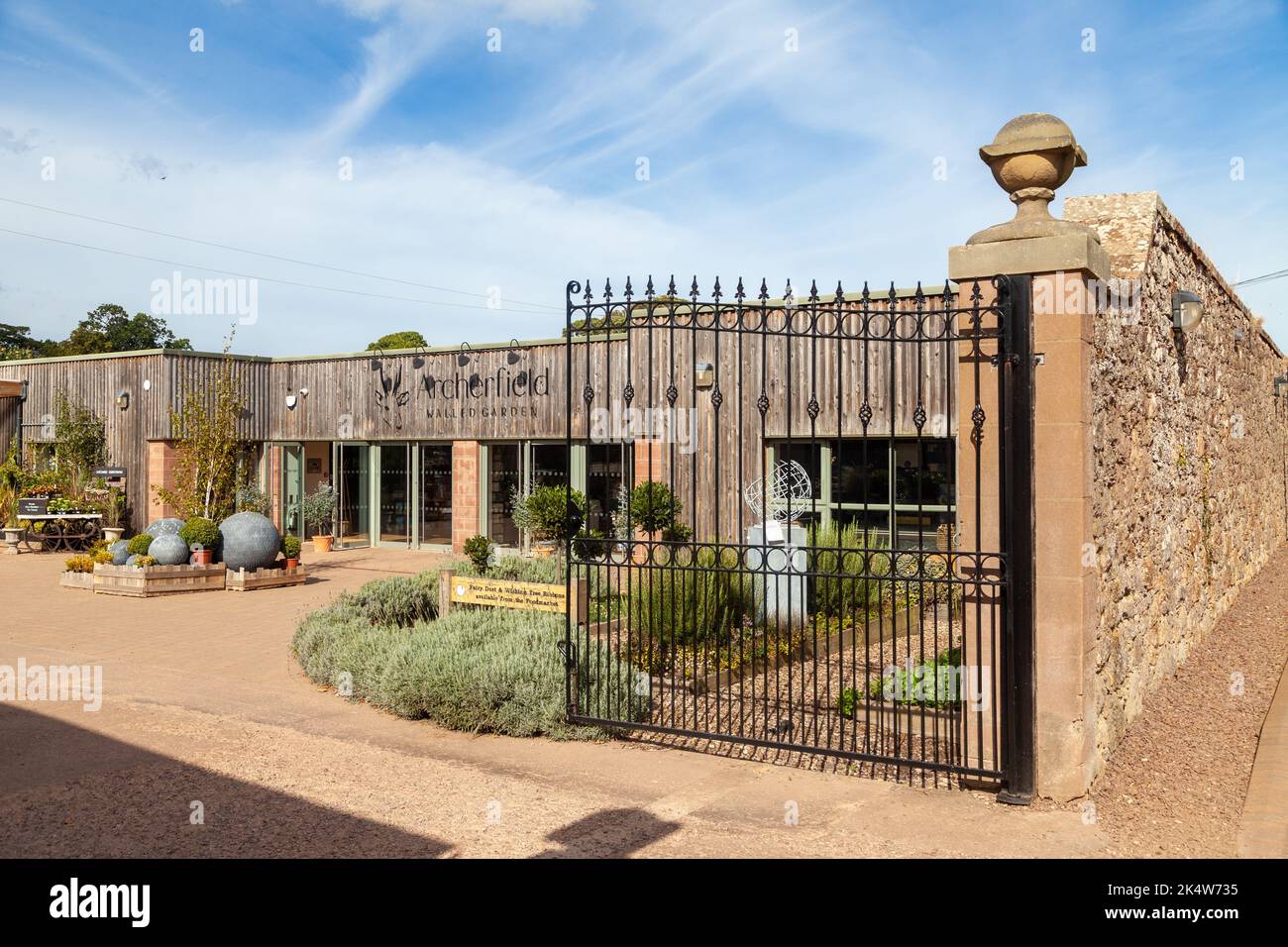 Archerfield Walled Garden near Gullane, East Lothian, Scotland Stock ...