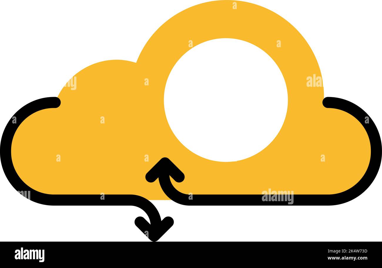 Network synchronization, illustration, vector on a white background ... Network synchronization, illustration, vector on a white background ...