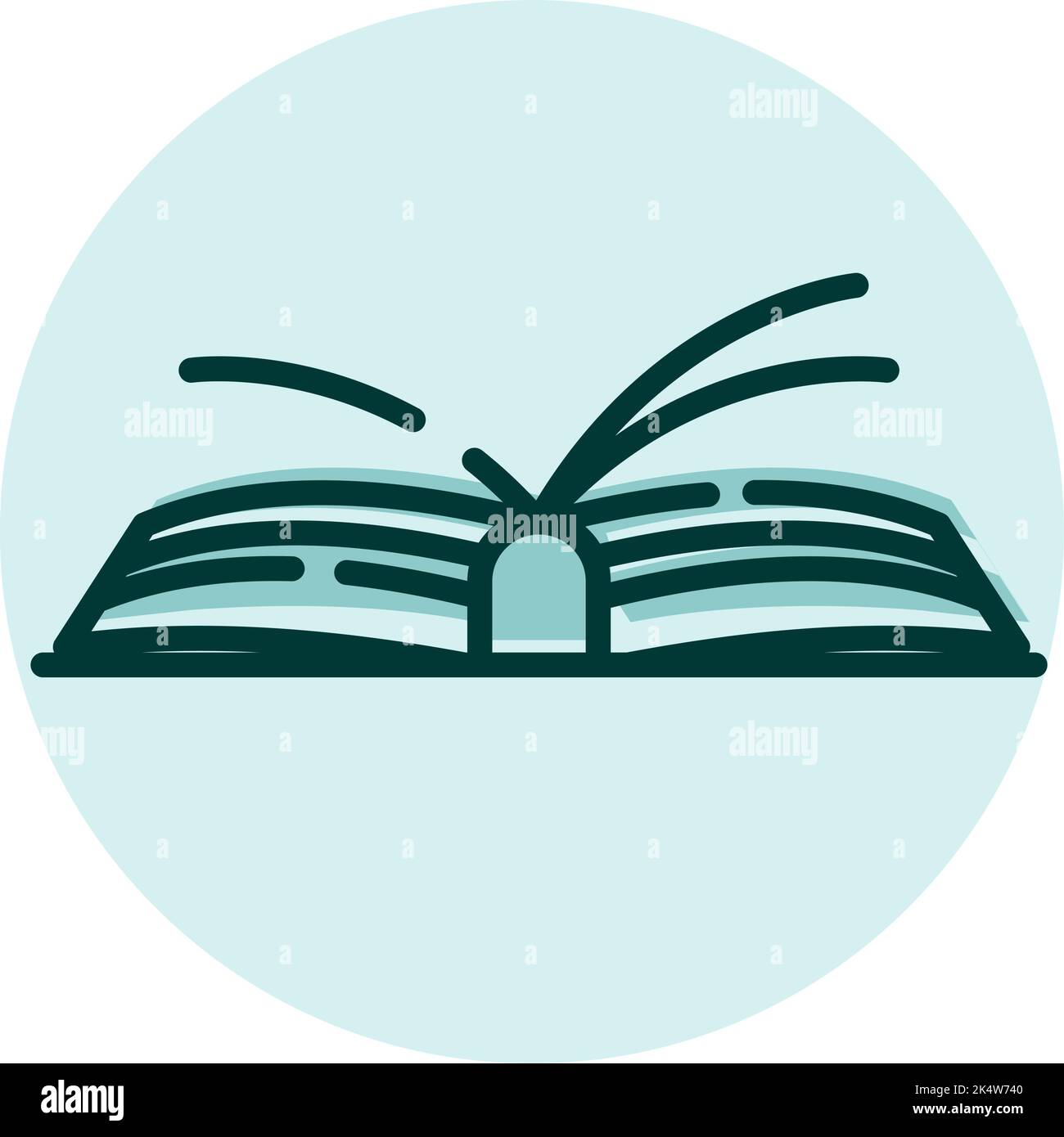 Book reading, illustration, vector on a white background Stock Vector ...