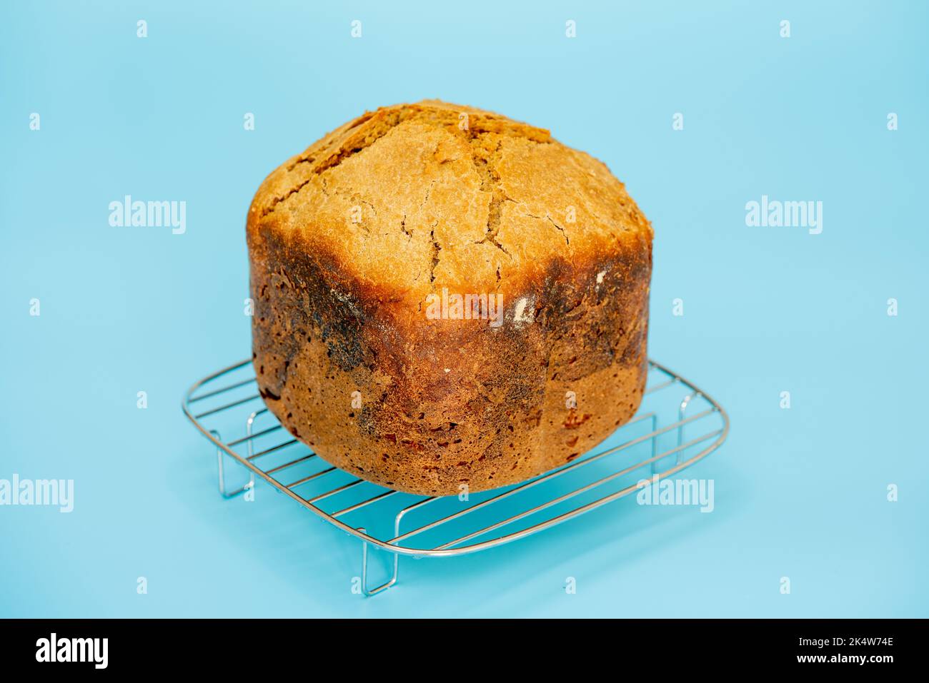 Loaf of bread baked in an automatic home bread machine Stock Photo - Alamy