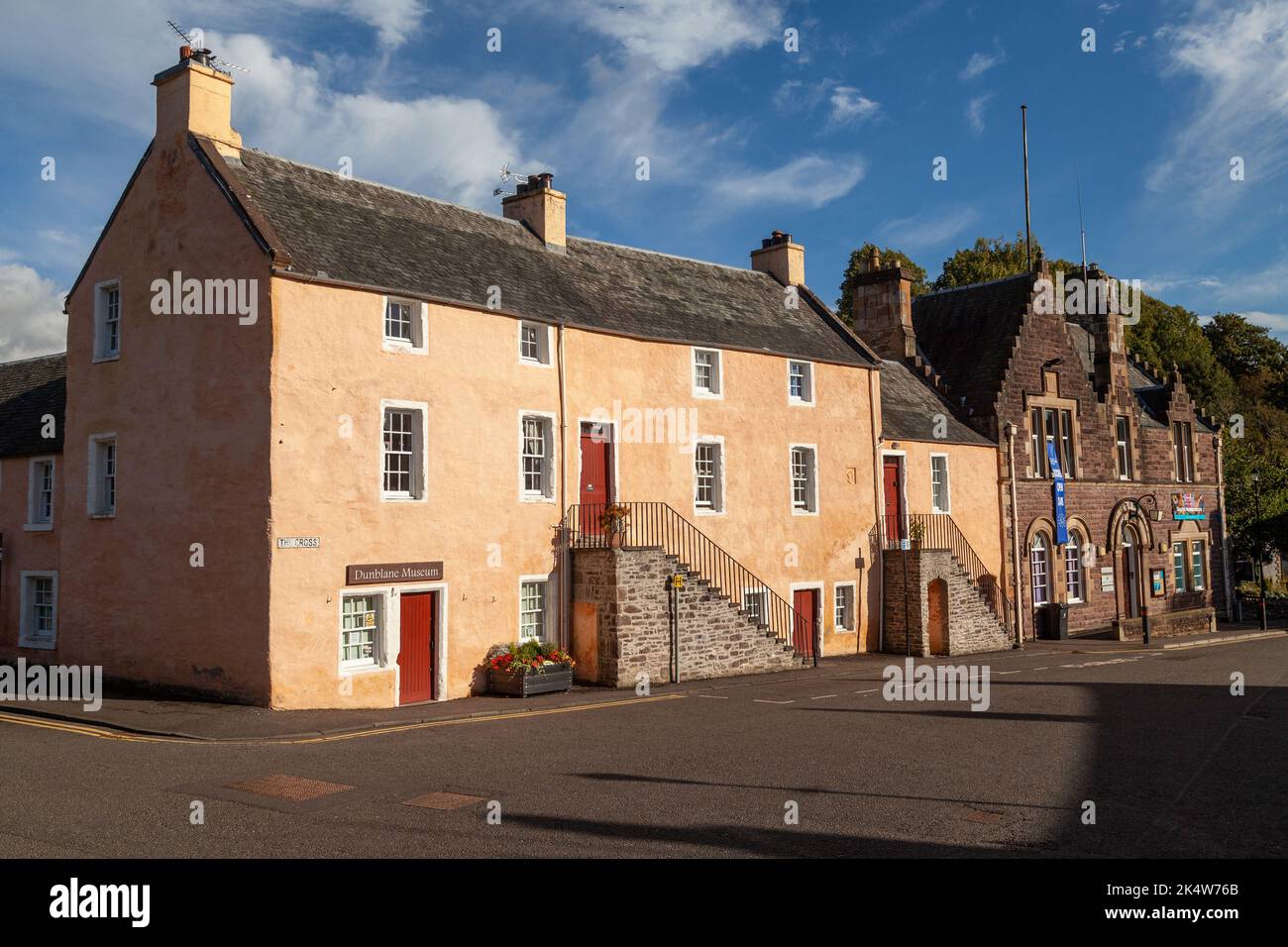 Dunblane Museum, The Cross, Dunblane, Stirling, Scotland Stock Photo ...