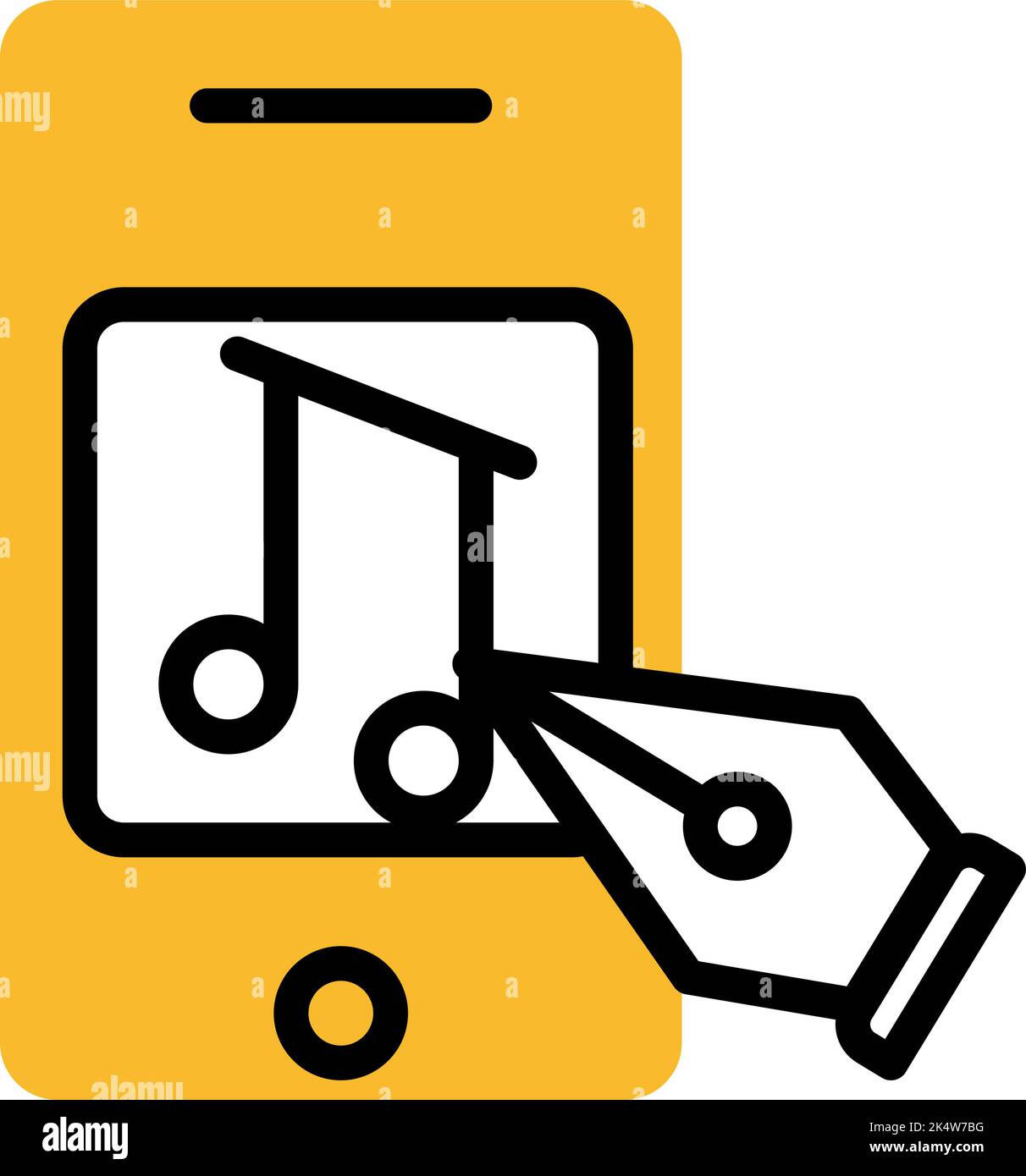 Mobile app design, illustration, vector on a white background Stock ...