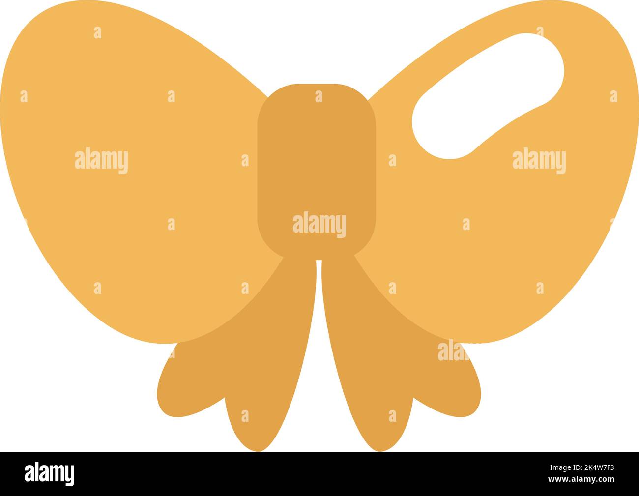 Kindergarten bow, illustration, vector on a white background Stock ...