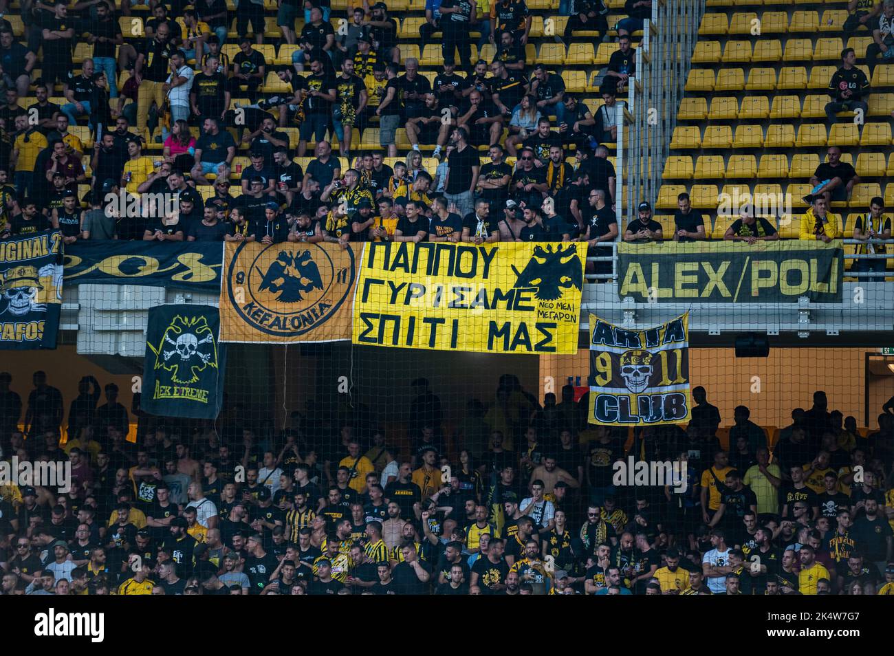 Athens, Lombardy, Greece. 3rd Oct, 2022. New stadium of AEK Athens FC ...