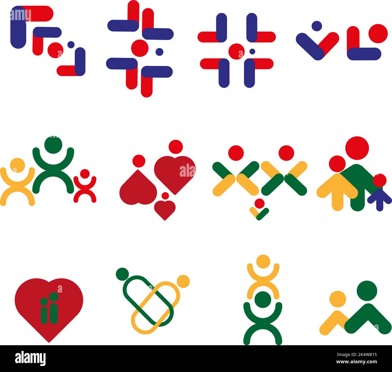 Interesting logos, illustration, vector on a white background Stock ...