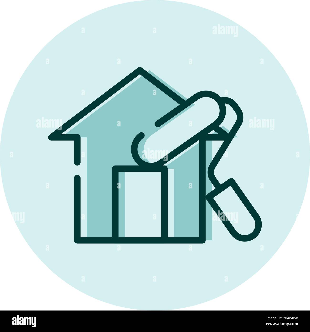 Man builder outdoor repair Stock Vector Images - Alamy