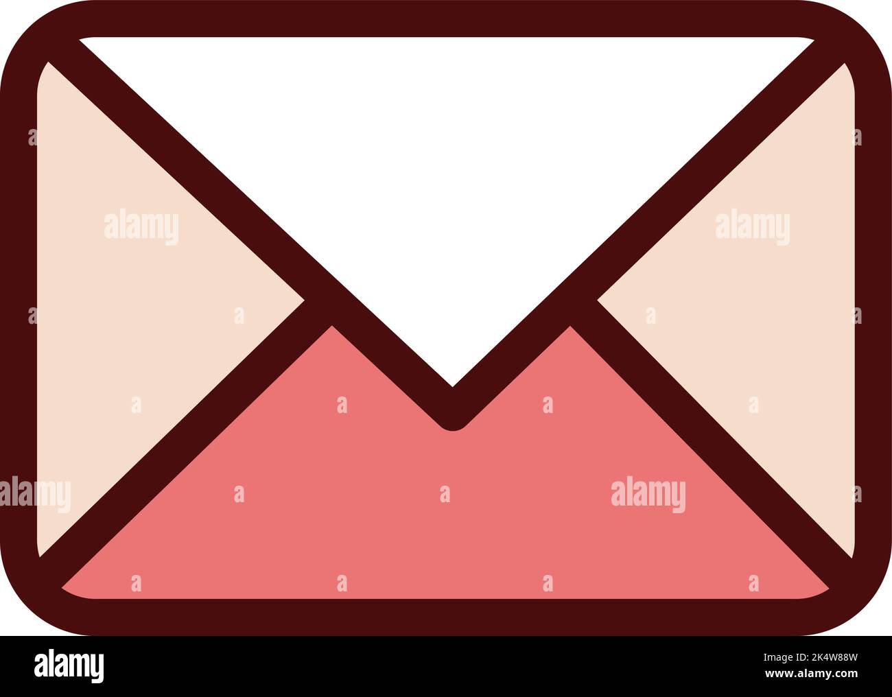 Office letter, illustration, vector on a white background Stock Vector ...