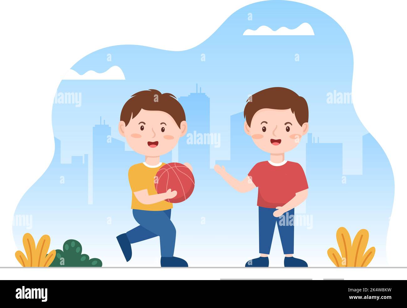 Students Leave School Building After Class or Program and Back to Home ...