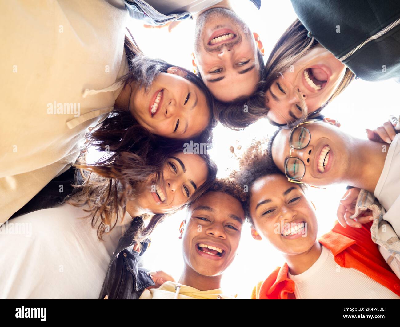 Best friends having fun concept multiethnic teen friends group looking ...