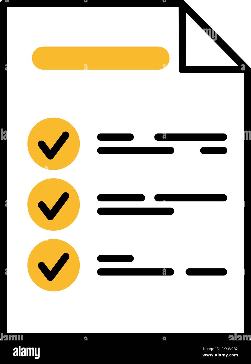 Checklist on clipboard icon cartoon hi-res stock photography and images ...